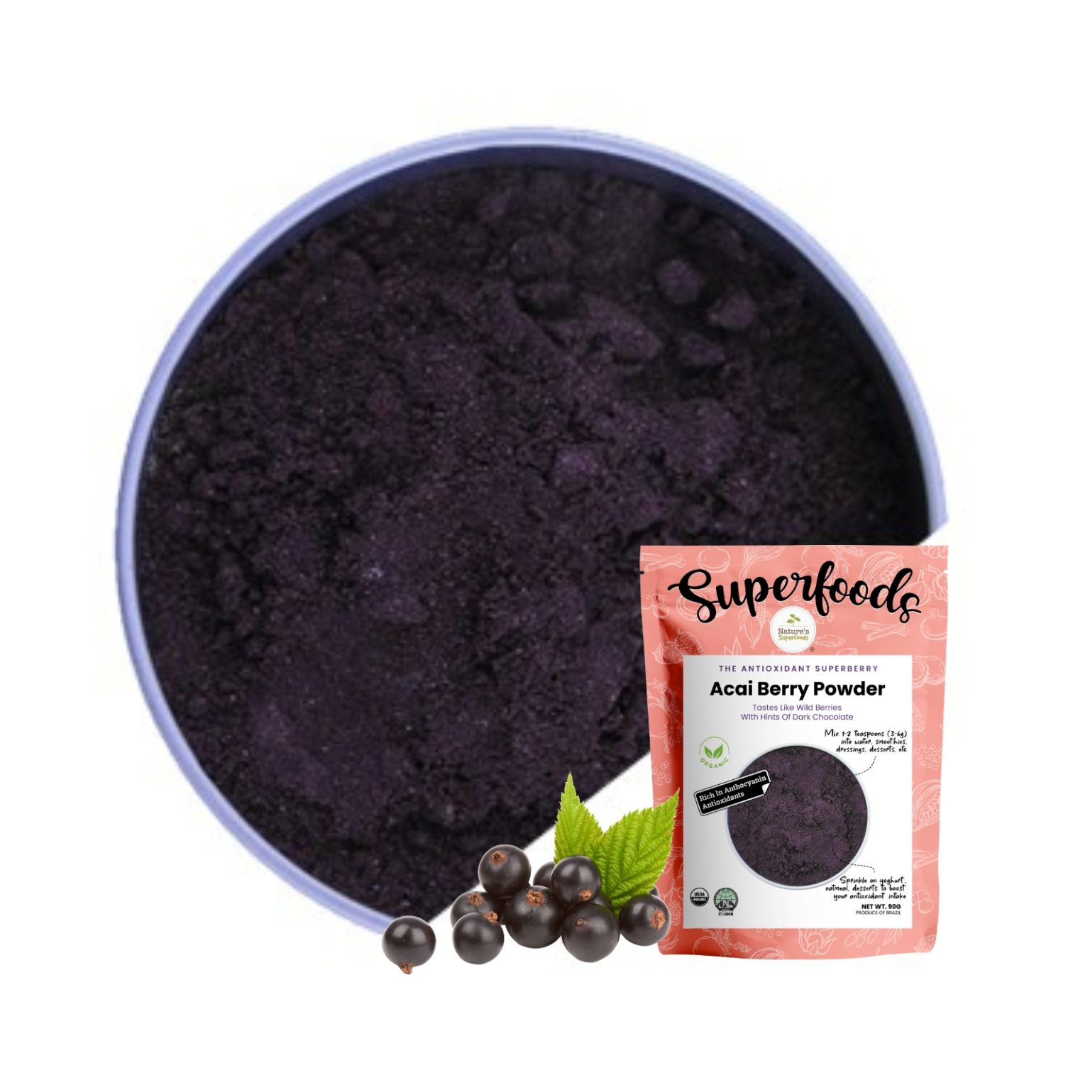 SuperFood Powder- Organic Acai Berry Powder