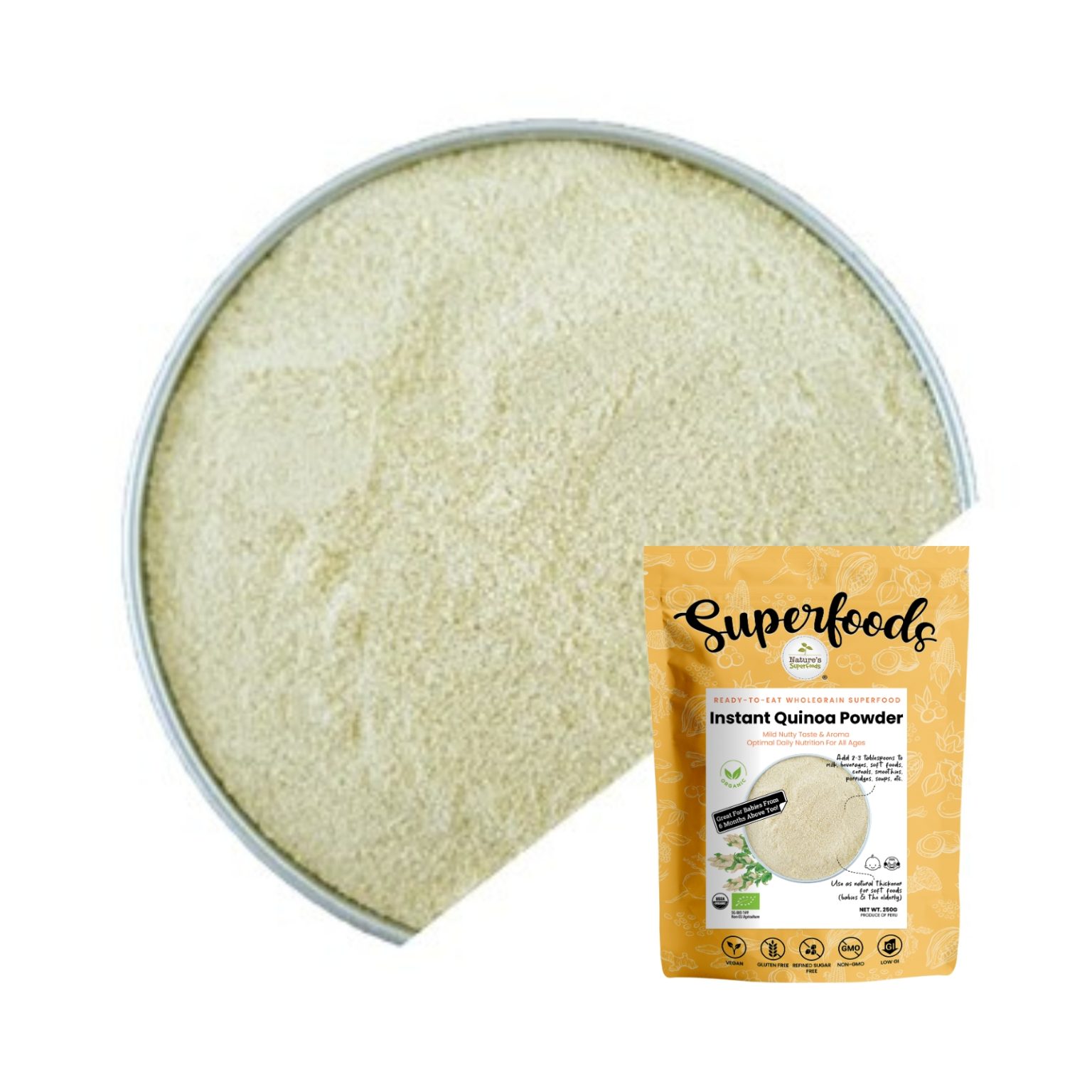 Organic Instant Quinoa Powder | Nature's Superfoods