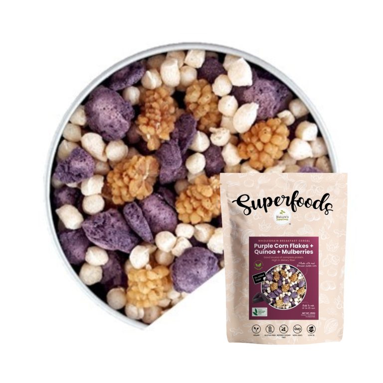 Supercharged Breakfast: Organic Purple Corn-Quinoa-Mulberries Mix