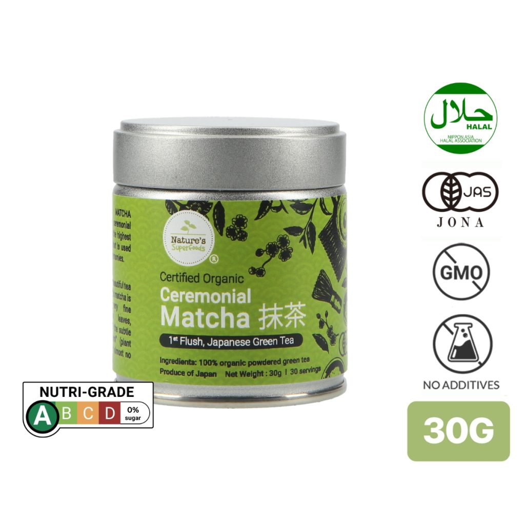 Organic Ceremonial Matcha Powder from Japan l Nature's Superfoods