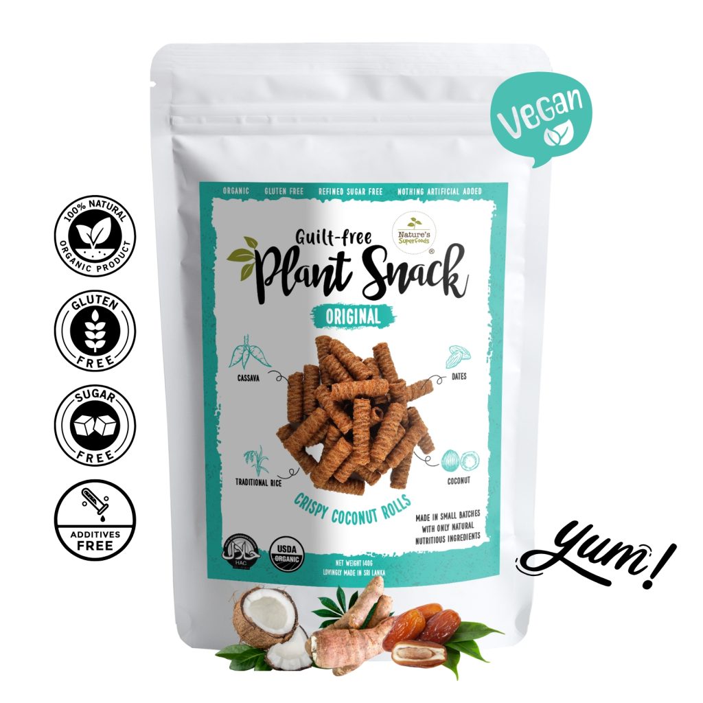 Organic Crispy Coconut Rolls Snack - Original